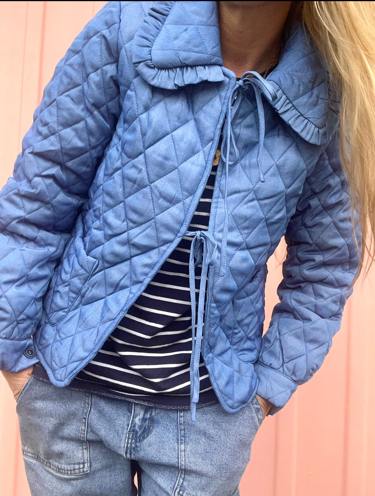 Angelic Quilted Bow Tie Jacket - whola