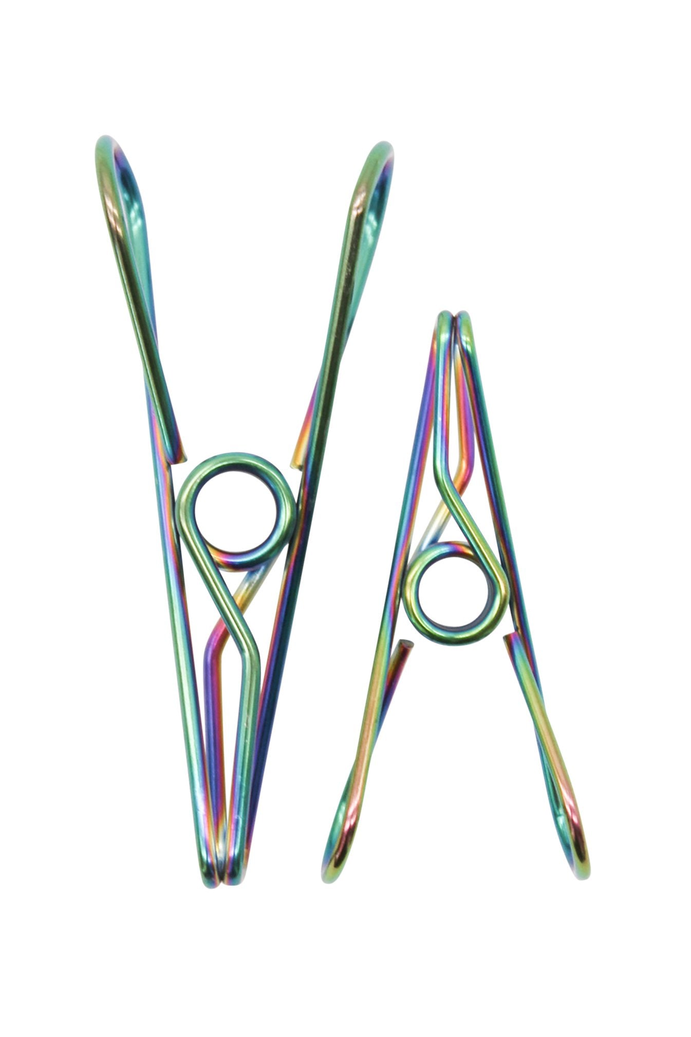 Small & Large Rainbow Stainless Steel Pegs (40 Pack) - whola
