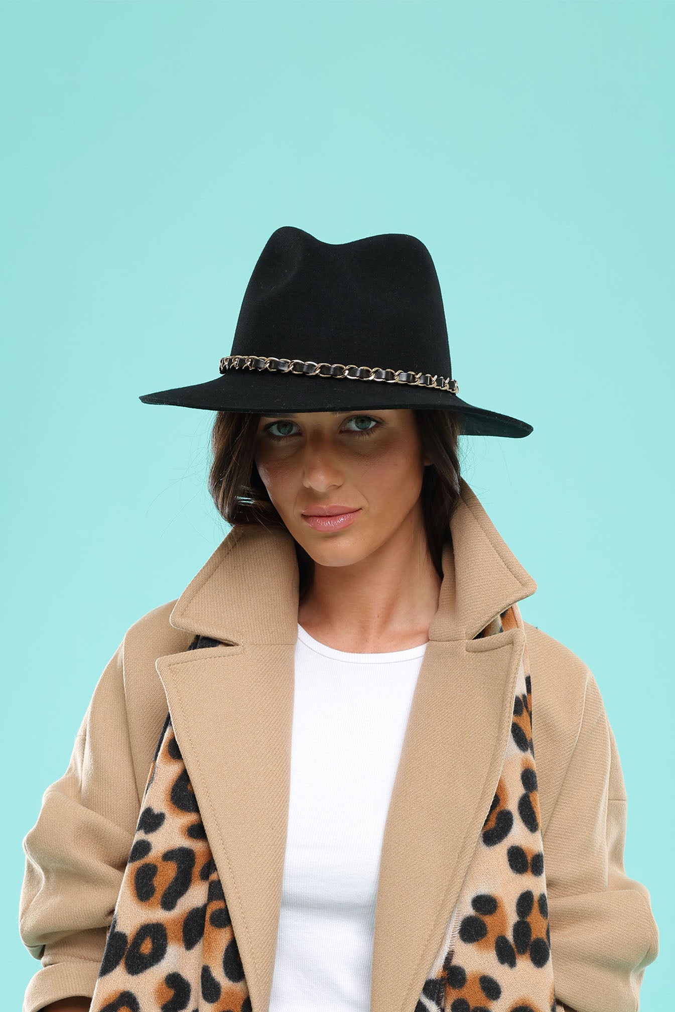 Katie Wool Fedora in Black - whola